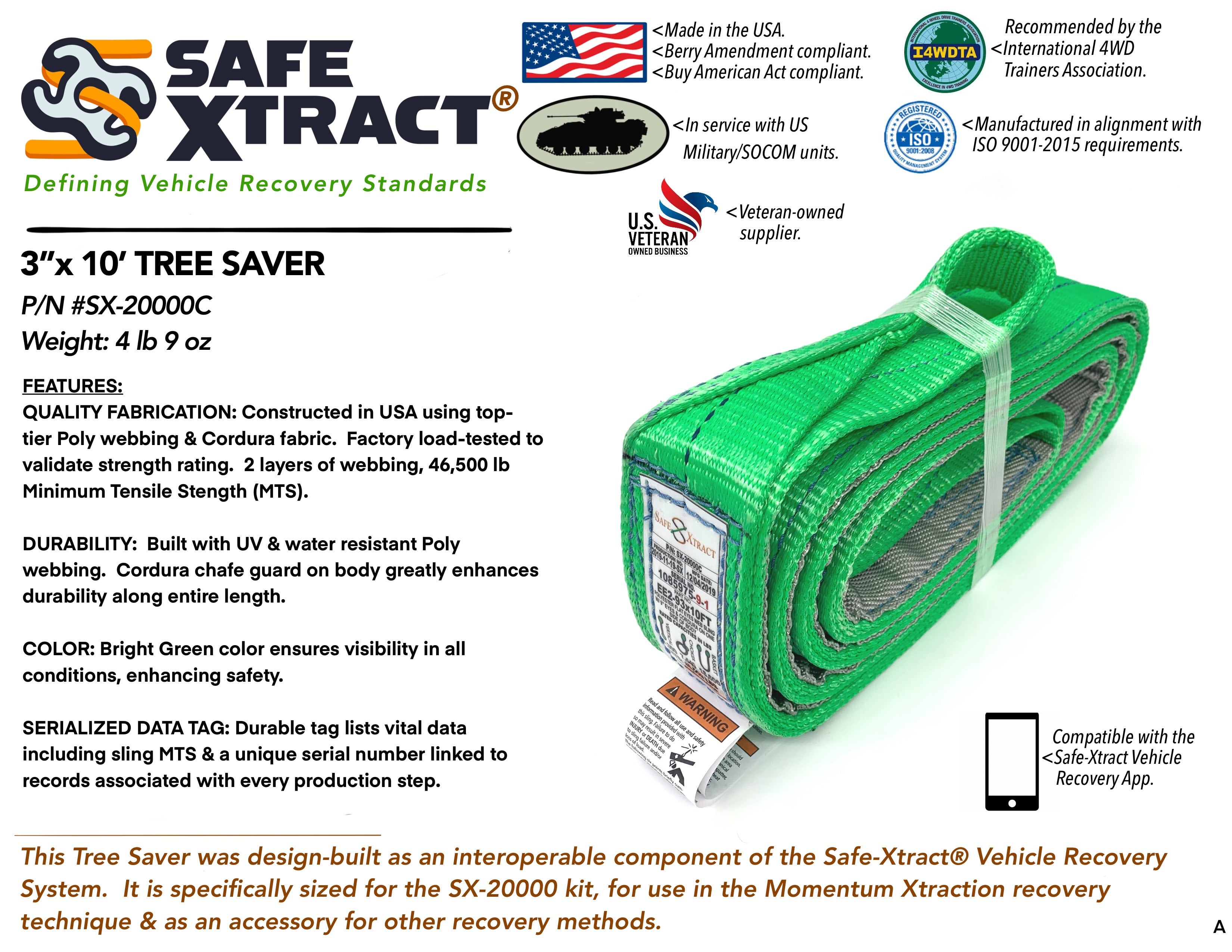 Safe-Xtract Tree Saver Straps | ARC Off-Road Training Ltd.